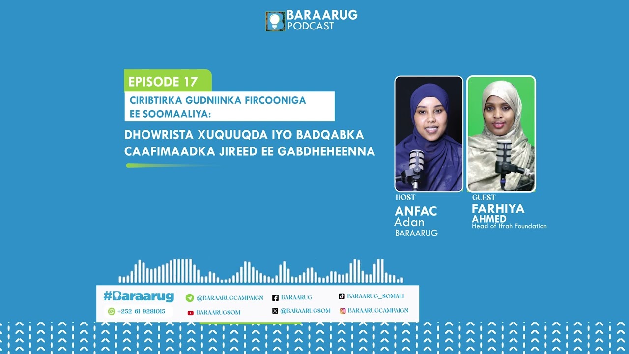 Baraarug Podcast 17: Ciribtirka Gudniinka Fircooniga ee Soomaaliya ...